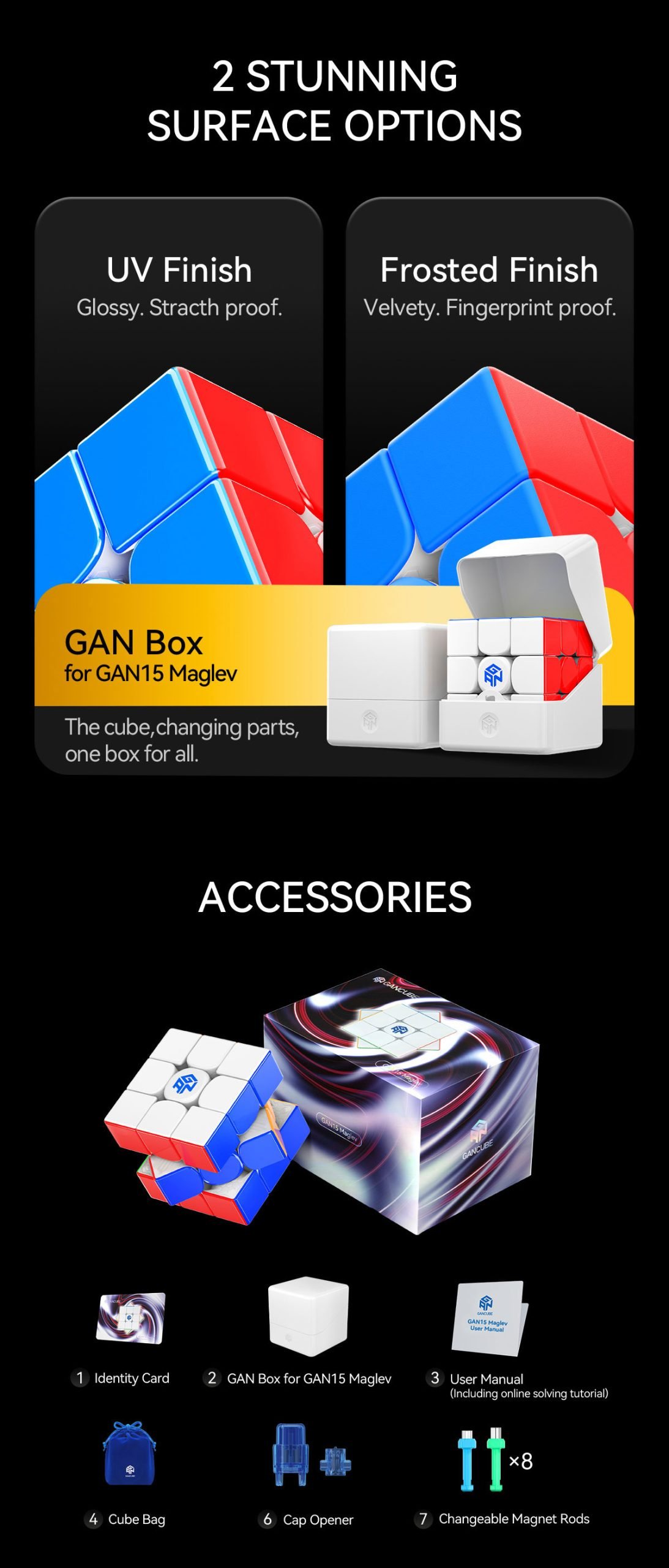 GAN 15 MagLev 3x3 - Cuboss.com